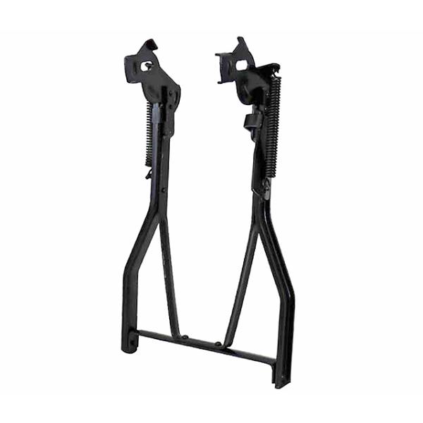 ・実用車に最適な両立スタンド・取付板の板厚を一般車用のスタンドより厚くして耐久性アップ（※取付板のつかみ幅32mm） ■素材　スチール■サイズ  26インチ用■用途　フレームエンド幅32mmの実用車※外装変速機付き自転車には装着できません。