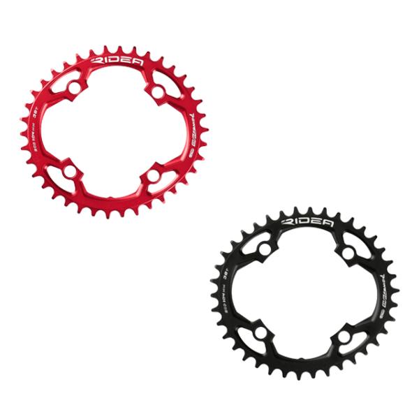 ・ナローワイド歯形状のMTB用インナーチェーンリング・デュオオーバル形状（W2Tモデル）でケイデンス及びパワー伝達の効率をアップ・4アーム仕様・シングルインナーリング（歯形状：ナローワイド）・ホロープレートL±2T・リア対応スピード：9〜1...