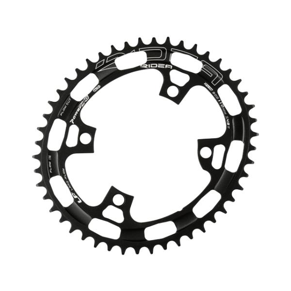 ・剛性を落とすことなく軽量化を実現するとともに、空気抵抗も低減するRIDEA独自のエアロデザイン「Lami-Flow（ラミフロー）」を採用・4アーム仕様・シングルアウターリング（歯形状：ナローワイド）・ラミフロープレートLFR±3T・リア対...