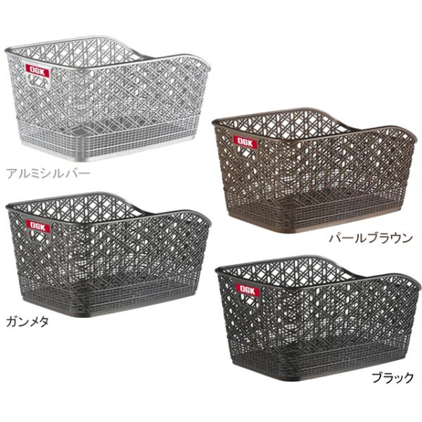 ・おしゃれな網目デザインの大型リアバスケット・内側は角がとってあり、荷物に優しい設計・たくさんの荷物を載せることができる大型タイプで、電動アシスト車に最適・別売のFCアダプター（FCS-005）とFCベース台（B-6）を使用すると脱着が簡単...