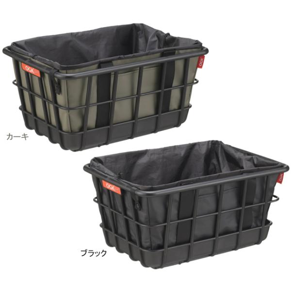 ・マルチに使えるインナーバッグ付きリヤバスケット・パイプ構造で軽量のリヤバスケットと取り外してお買い物バッグとして使えるインナーバッグのセット・バスケットは丈夫で錆びない樹脂製で内側の角を丸くした荷物にやさしい設計・レジカゴ1個分の買い物が...