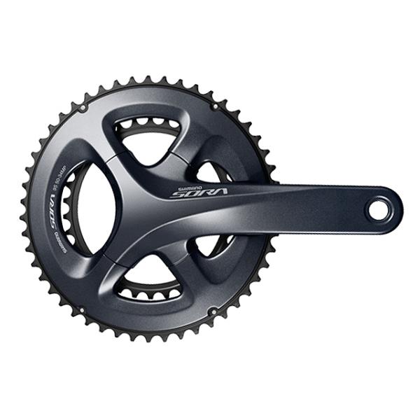 ・2ピースクランク（4アーム） ■サイズ  歯数：50-34Tリア対応スピード：9スピードクランク長：170mm対応BB：BB-RS500/RS500-PB対応チェーン：HG-9スピードPCD：110mmチェーンライン：43.5mm■用途　ロード