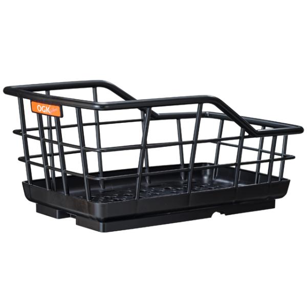 ・フロント、リヤの両方に対応した大型パイプバスケット・ドカン！と積める約35Lの大容量タイプ・メーカーを問わずセンターバスケットとして使用することも可能・エナメルバッグやフードデリバリーバッグのサイズにも対応・樹脂製中空（パイプ）構造により...