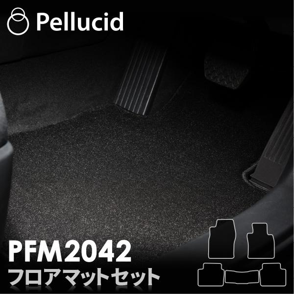 ・漆黒(濃い黒色・ブラック)で毛足の長いラグジュアリー感のある最高峰フロアマット・全面無地のシンプルなデザイン・目付量2000ｇ/平方メートル 高密度素材採用、厚み14mm圧倒的なボリューム感※CX-30純正マット目付量(スポーツ1200ｇ...