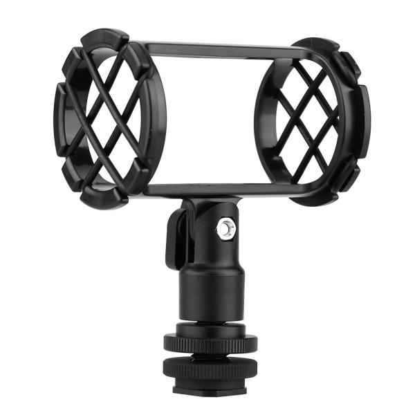 振動、操作によるブレを軽減4点サスペンション直径19mm-22mmのマイクロフォンに対応180度回転カメラへのシューマウント