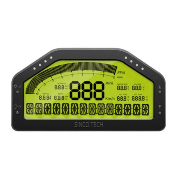 レースにも使えるデジタルスポーツスピードメーターディスプレイとユニット、センサーの組み合わせスピードと回転数の上限値をアラームとLEDライトでお知らせ0-100km/hおよび-0-200km/h計測機能耐水仕様