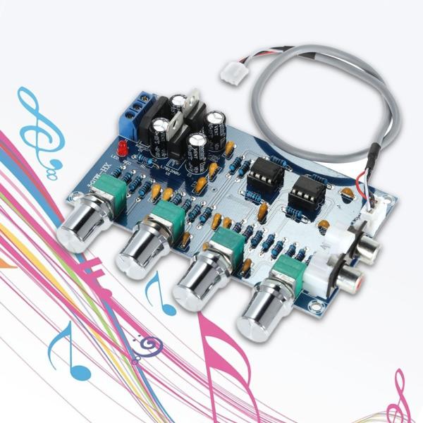 NE5532フロントチップ採用によりよりよいパフォーマンスを実現高品質ポテンシオメーターがよくコンタクトし、安定したオーディオ出力を提供します4チャネル（treble+alto+bass+volume）RCAプラグ入力高品質、プロフェッショ...