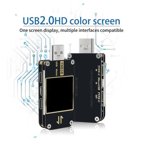 多機能ディスプレイ: 測定結果を視覚的に確認しやすいデジタルディスプレイを搭載。広範囲の電圧測定: 4V〜24Vまでの電圧を高精度で測定可能。高電流対応: 最大5Aまでの電流測定に対応。電力測定: 0〜120Wの電力を精密に測定。内部抵抗測...