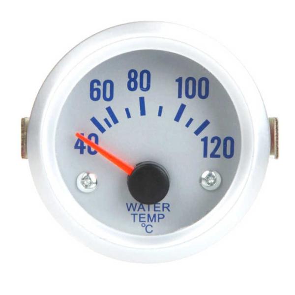 40-120℃までの水温の状態を測定・表示確認しやすいオレンジのアナログ針夜間はオレンジの照明で視認性抜群