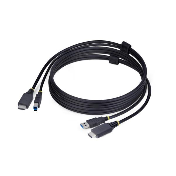 【発売日：2025年05月08日】KVMケーブル。USB 5Gbps &amp; HDMI対応のコンピューターとKVMスイッチ間の安定した接続を実現します。<ケーブル管理の簡素化>複数の接続を1つにまとめることで、ケーブルの取り...