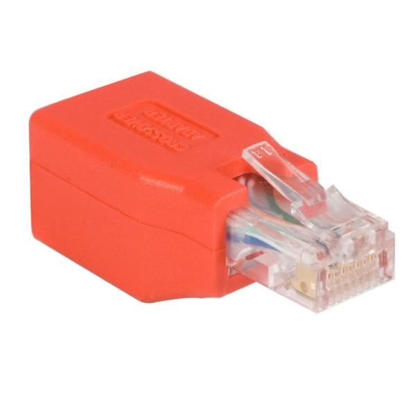 【発売日：2025年07月31日】Cat6クロス変換アダプター。ストレート配線のCat6 LANケーブル(RJ45)を、クロス結線(クロスオーバー)接続に変換できる中継アダプターです。8芯(8P8C)の全信号線を交差させた内部結線により、ギ...