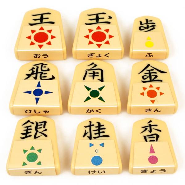 ※商品お届時にはシールは駒に張っていませんのでお客様ご自身で駒にシールを貼ってくださいますようお願い致します。　プラスチック製将棋駒の王将とプラスチック将棋駒補助シールとのセットです。将棋駒は字は彫り字で書体は水無瀬書体のやや肉厚の将棋駒で...