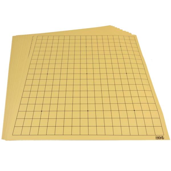 　訳あり特価品の将碁屋マット19路碁盤を10面まとめての販売です。数量限定の訳あり特価処分品の将碁屋マット19路碁盤です。インクあと・変形・小傷など難点がございますのでその分特価販売させて頂きます。※写真は見本品で一面一面訳あり部分は違いま...