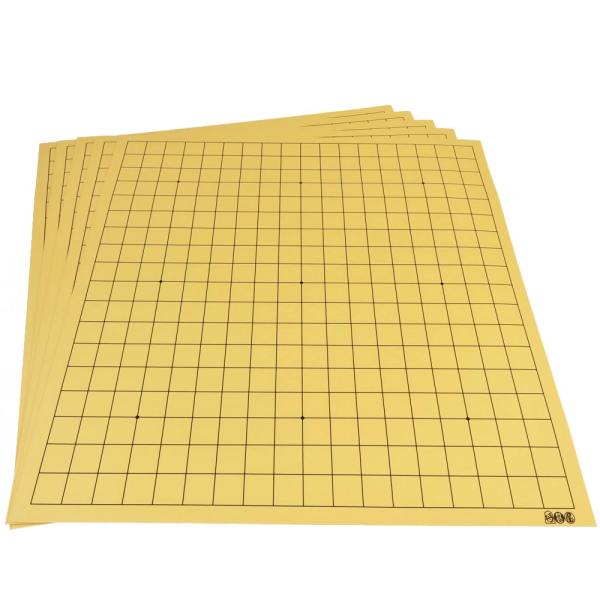 　訳あり特価品の将碁屋マット19路碁盤を5面まとめての販売です。数量限定の訳あり特価処分品の将碁屋マット19路碁盤です。インクあと・変形・小傷など難点がございますのでその分特価販売させて頂きます。※写真は見本品で一面一面訳あり部分は違います...