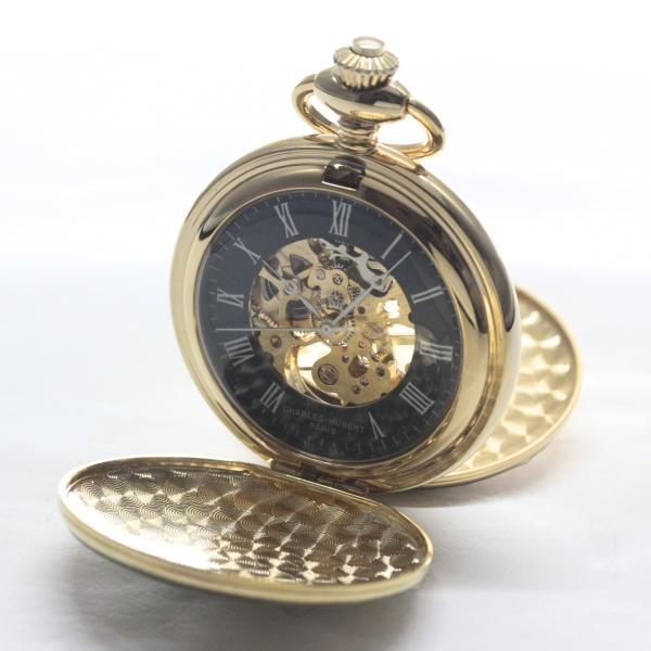 ケース素材：真鍮ケース径：約47mmケース厚さ：約17mm風防：アクリルムーブメント：17石 手巻き式ムーブメントメーカー保証：1年(チャールズヒューバート時計正規取扱店)付属品：チェーン、専用ボックス、保証書、説明書気軽に手巻き式懐中時計...