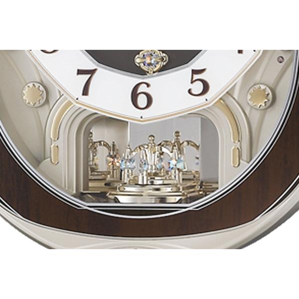 SEIKO（セイコー） 電波からくり掛け時計 ウェーブシンフォニー RE578B 茶 プレート文字刻印可能 :re578b:Bef クラブ ...