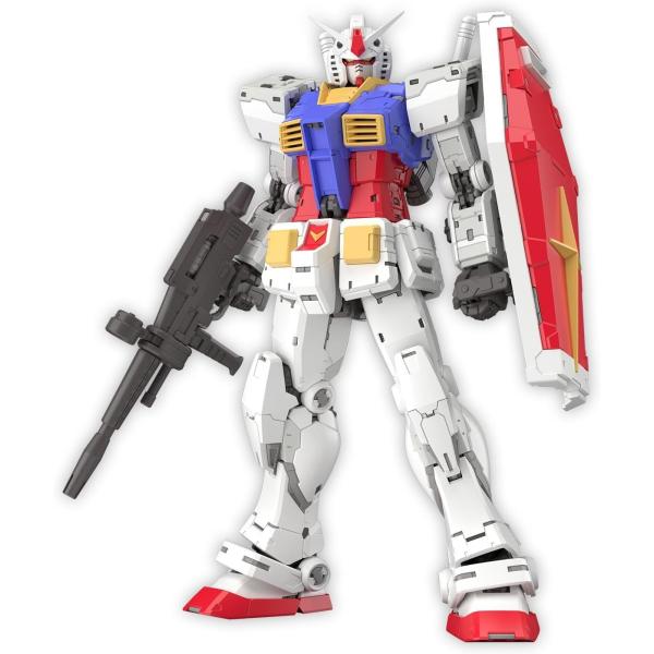 RG 1/144 機動戦士ガンダム RX-78-2 ガンダム Ver.2.0が登場。 モビルスーツの建造を追体験できる、セミモノコック構造をイメージした新設計の内部フレーム。オリジナルデザインへの回帰を果たす関節構造は、可動軸の再解釈により...