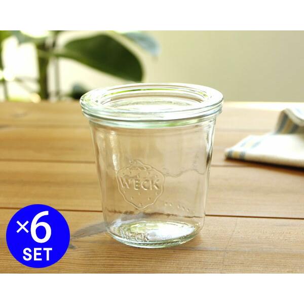 【耐熱 電子レンジ対応 おしゃれ ギフト 結婚祝い プレゼント 贈り物 ギフトセット お返し オシャレ:食器日和】WECKのスタンダードフォルム、シンプルなモールドシェイプの6個セットです。スパイス入れ、小物入れ、ジャムやピクルスの保存容器...