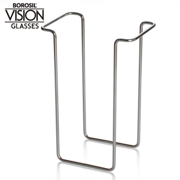 【コップ:食器日和】インドの理化学製品メーカー「BOROSIL（ボロシル)」が手がけたカトーリのラージサイズ専用収納ホルダー。ホルダーの素材は錆びないようステンレスが採用されており、カトーリ（ラージサイズ）を４個＋フタ１個が収容可能。お漬物...