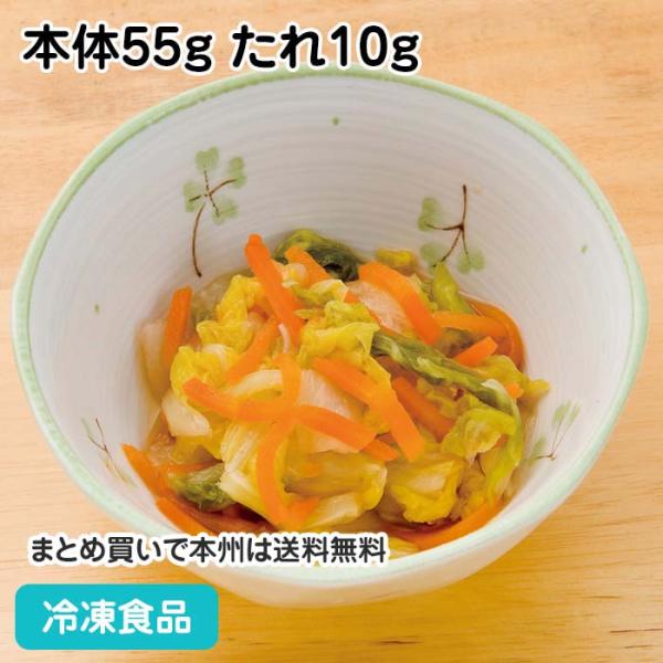 国産の白菜を使用。食べやすくカットし、加熱済みです。和えるだけでさっぱりとした白菜の和え物がお召し上がり頂けます。やわらかく仕上げた白菜はシャキシャキとした食感を少し残しました。■原材料：【本体】白菜(日本)、人参【たれ】醤油(国内製造)、...