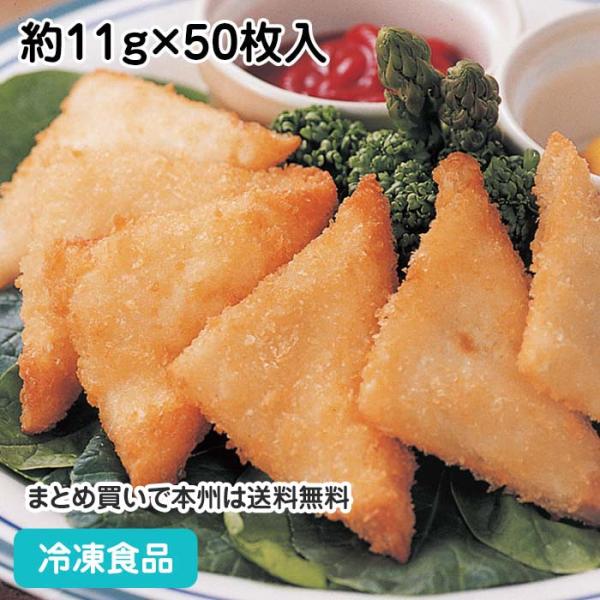 ピリッと辛い明太子入りチーズクリームを魚肉のシートで包み、さくさく衣をつけました。外はこんがりサクサク、中は熱々のチーズがとろけます。約1分という短時間で手軽に調理出来ます。居酒屋メニュー等に最適です。■原材料：チーズフード(クリームチーズ...