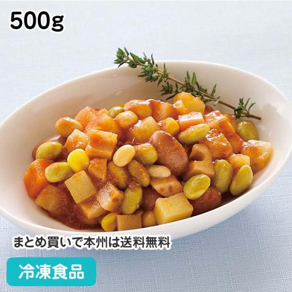 【7,990円以上ご購入で送料無料】【食彩ネットショップ】3種のお豆と4種の野菜を使用したトマト煮です。彩りもよく栄養豊富な副菜としてご使用いただけます。魚や肉料理のトッピングやパンに挟む具材としてもおすすめです。■原材料：トマト、じゃがい...