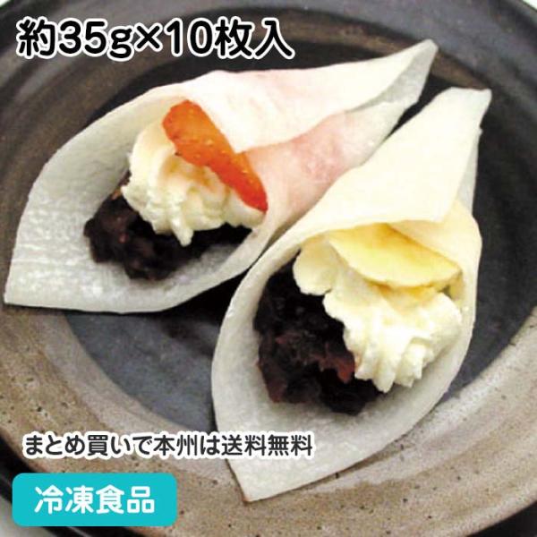 ぎゅうひを約1mm厚のクレープ状に薄く伸ばした商品です。和洋折衷のデザートの素材として、巻く、包む、茶巾にとアイディア次第にご使用頂けます。■原材料：マルトオリゴ糖(岡山)、砂糖(タイ)、もち米粉(タイ)、白玉粉(千葉)、でん粉(日本、デン...