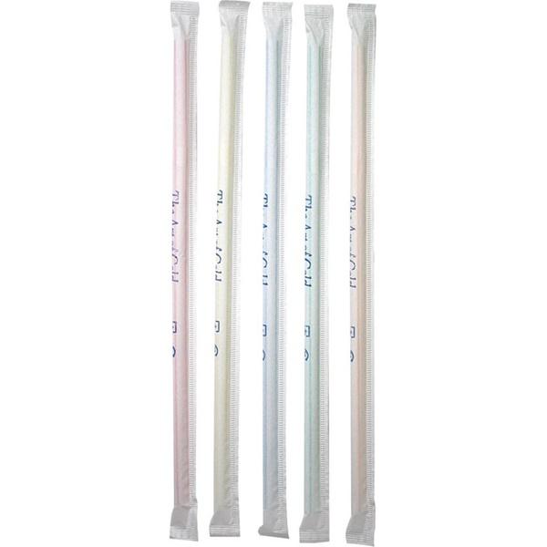 【業務用】【業務用食材】【常温商品】【7,990円以上ご購入で送料無料】【食彩ネットショップ】カラーは赤、青、黄、オレンジ、緑の５色混合で入っています。■素材：ストロー/PP、袋/紙■規格：6φ×210mm■内容量：500本入■メーカー：国...