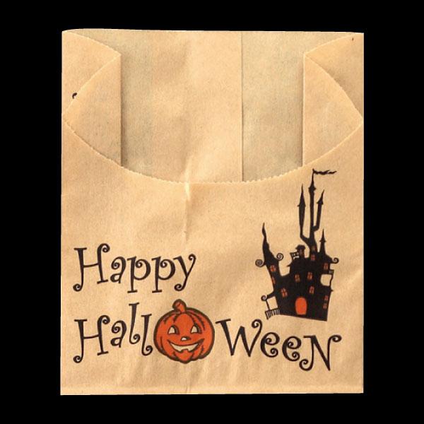 【業務用】【常温商品】【規格内容】仕上幅９０（マチ３５）×長さ６２＋ベロ４５ｍｍ【材質】未晒片艶耐油【補足１】耐油加工【補足２】使い捨て【色】茶黒橙【柄】柄付【季節】１０月【イベント・行事】ハロウィン【キーワード】おばけ、かぼちゃ、ハロウィ...