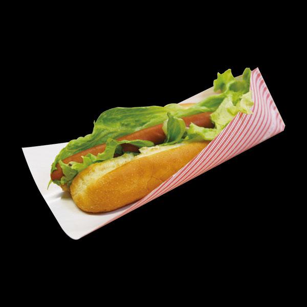 【業務用】【常温商品】【規格内容】仕上幅５０（展開幅１００）×長さ２３８ｍｍ【材質】上質紙〈５５〉＋ＰＥラミ【補足１】耐油・耐水加工【補足２】使い捨て【色】白赤【柄】柄付【イベント・行事】お持ち帰り、学園祭、バザー、お祭り、夏祭り、文化祭、...