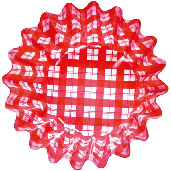 【業務用】【常温商品】【規格内容】底径Φ４０×高さ２５ｍｍ【材質】純白ロール紙、ＰＥＴフィルム【補足１】レンジＯＫ、レンジ対応【補足２】使い捨て【色】赤白【柄】柄付【形状】丸【キーワード】カップケース、お弁当ケース、お弁当カップ、おかずケー...