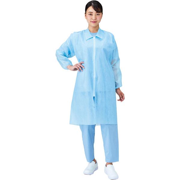 【業務用】【常温商品】【規格内容】ＬＬ【材質】ポリプロピレン不織布【商品特徴】長繊維使用により発塵しにくい不織布製のガウンです。様々な分野の作業着や検査着の他、工場の見学者や短期アルバイト用のユニフォーム等、幅広くご使用いただけます。【キー...