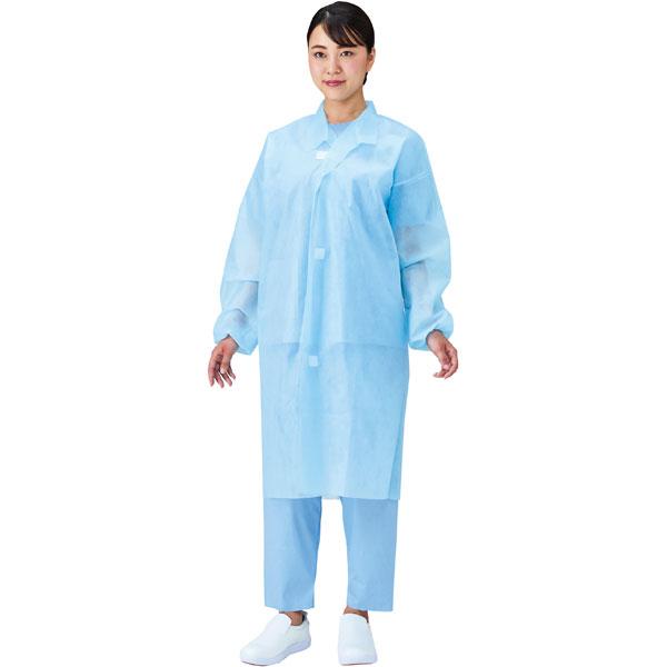 【業務用】【常温商品】【規格内容】Ｌ【材質】ポリプロピレン不織布【商品特徴】長繊維使用により発塵しにくい不織布製のガウンです。様々な分野の作業着や検査着の他、工場の見学者や短期アルバイト用のユニフォーム等、幅広くご使用いただけます。【キーワ...