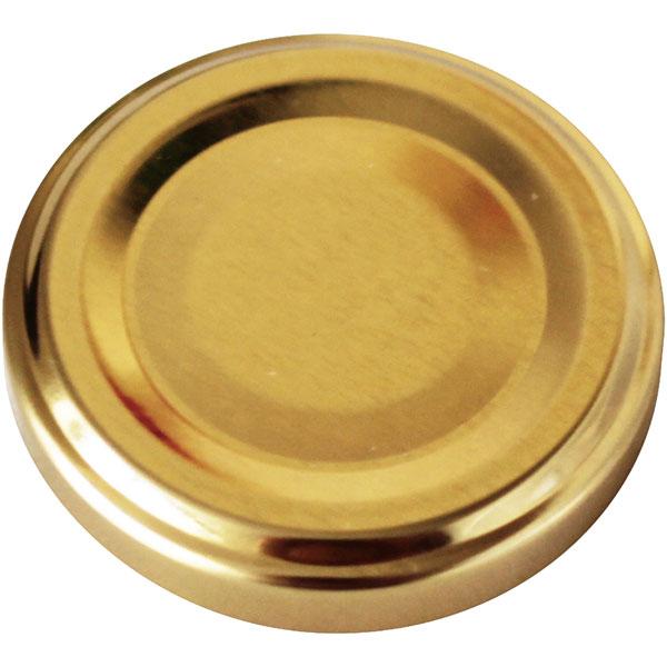 【業務用】【常温商品】【規格内容】適合する本体の口径Φ４８／外径Φ４９．８（内径４５．５５）×高さ８．７ｍｍ【販売形態】蓋のみ【形状】ツイスト蓋【材質】スチール【補足２】再利用【色】金【柄】柄無【商品特徴】ガラス瓶用のツイスト蓋です。　※本...