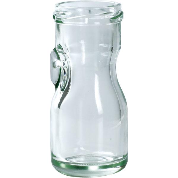 【業務用】【常温商品】【規格内容】直径Φ５１×高さ１１０（口径Φ４８）ｍｍ【容量】１００ｍｌ【耐冷耐熱温度】４０℃の温度差で破損してしまう。耐熱ガラスではないので徐々に温度を上げる。【販売形態】本体のみ【材質】ガラス【補足２】再利用【色】透...