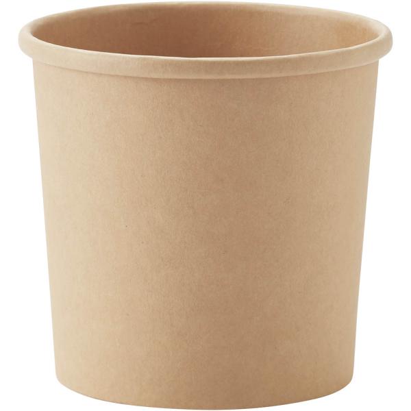 【業務用】【業務用食材】【常温商品】【7,990円以上ご購入で送料無料】【食彩ネットショップ】ナチュラル感のあるおしゃれなクラフト素材のペーパーカップです。スープやお惣菜など、幅広いメニューのテイクアウトにおすすめです。・オーブン・電子レン...