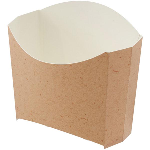 【業務用】【常温商品】【規格内容】底面［幅８０×奥行５２］×高さ６２（前面部高さ５０）ｍｍ【形状】四角【色】茶【材質】耐油カード紙２１０ｇ【補足１】耐油加工【商品特徴】スナック類のテイクアウトで定番の折りたたみ式のカップケースです。内側に耐...