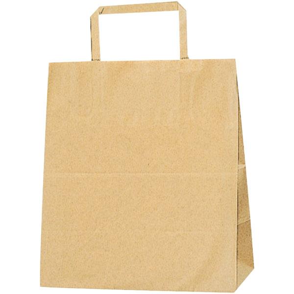 【業務用】【常温商品】【規格内容】幅２２０×マチ１３０×高さ２５５ｍｍ【厚み】８０Ｇ／ｍ平方メートル【材質】未晒クラフト紙８０Ｇ／ｍ平方メートル【商品特徴】様々な用途にお使い頂ける無地手提袋です。在庫が嵩張らない平紐タイプ。【色】茶【柄】柄...