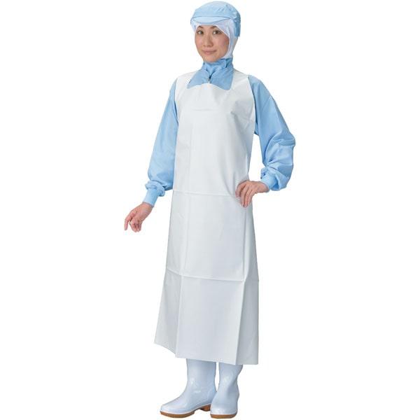 【業務用】【常温商品】【規格内容】幅９００×長さ１２５０ｍｍ【材質】ポリウレタンシート２００Μ【補足１】食品衛生法適合【商品特徴】軽量＆耐久性、衛生面に優れた新素材エプロンです。軽量…塩ビ素材エプロンに比べて重量は約半分。衛生的…乾き易く、...