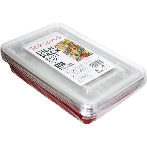 【業務用】【常温商品】【規格内容】幅２２３×奥行１４４×高さ３５ｍｍ【耐冷耐熱温度】８５℃【材質】本体：ＰＳ、蓋：ＯＰＳ【補足１】のせ蓋、小分けタイプ【商品特徴】行楽のお弁当やお料理のおすそわけに。【色】銀赤／透明【柄】柄無■【材質】：本体...