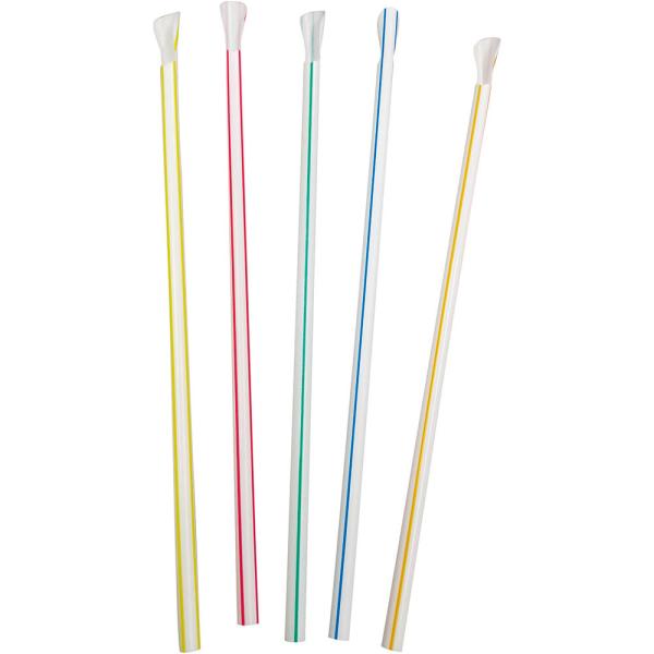 【業務用】【業務用食材】【常温商品】【7,990円以上ご購入で送料無料】【食彩ネットショップ】先端がスプーン状でかき氷に最適です。青、赤、緑、黄色、紫の5色が入っています。■材質：PP■規格：1箱（500本入） φ6×210mm■メーカー：...