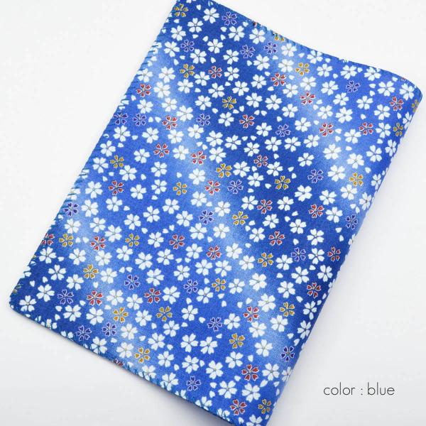 材　質：布張り(裏地ビニール加工)カラー：ブルー 桜柄サイズ：新版御書分冊1巻〜4巻用のカバーです。　　　　縦19.1cm / 横29cm【メール便(ポスト投函)対応商品】・お荷物の追跡が可能です。・メール便での配送を希望される場合は、　ご...