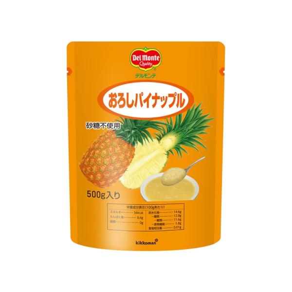 商品特徴パイナップルをすりおろして詰めました。砂糖を一切加えず、おろしたてのパイナップルの風味がそのまま味わえます。デルモンテおろしシリーズの特徴1.見た目がきれい密生の果実で起こる、変色を最大限抑え、見た目を保持しました。見た目にもおいし...
