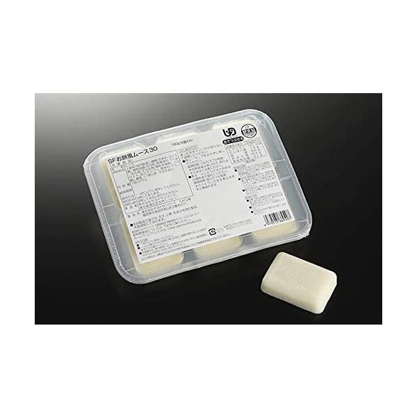 お餅の風味を再現した加熱調理対応のムースです。お雑煮やお汁粉などの温かいメニューにご利用できます。■内容量 180g（30g×6個入）■賞味期限 製造日より1年間■保存方法 −１８℃以下で保存【UDF区分３／舌でつぶせる】お餅のような風味と...