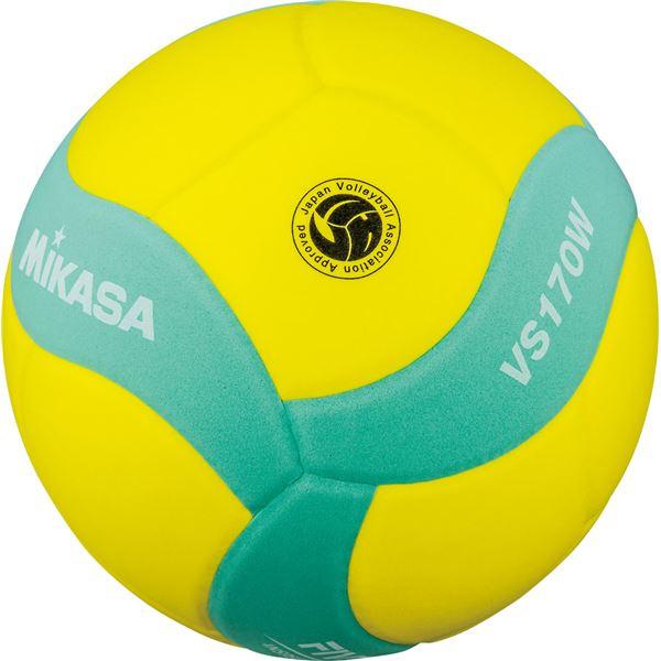 【商品名】 MIKASA（ミカサ） スマイルバレーボール5号球 FIVB公認スマイルバレー5号 イエロー×グリーン 【VS170WYG】  [ VS170WYG ]