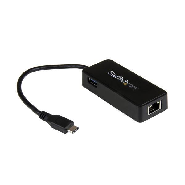 【商品名】 StarTech.com USB-C接続ギガビット有線LAN変換アダプタ（USB 3.0ポート x1付き） US1GC301AU 1個 【ジャンル・特徴】 Gigabit EthernetポートとUSB 3.1 Gen1（typ...