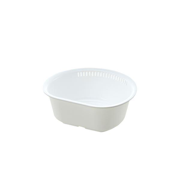 【商品名】 【2個セット】 リッチェル シェリー 洗い桶 ホワイト D型 L (ウォッシュボウル) 【ジャンル・特徴】 シンプルで使いやすいD型の洗い桶