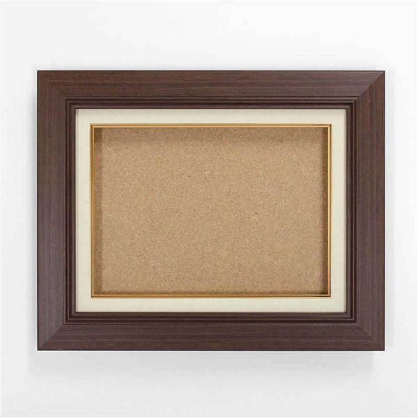【商品名】 油絵額・キャンバス額・日本画・茶色油絵額 木製油縁額 F6（410×318mm） ブラウン 【ジャンル・特徴】 油絵、日本画にもお奨めの、ナチュラルなデザイン。