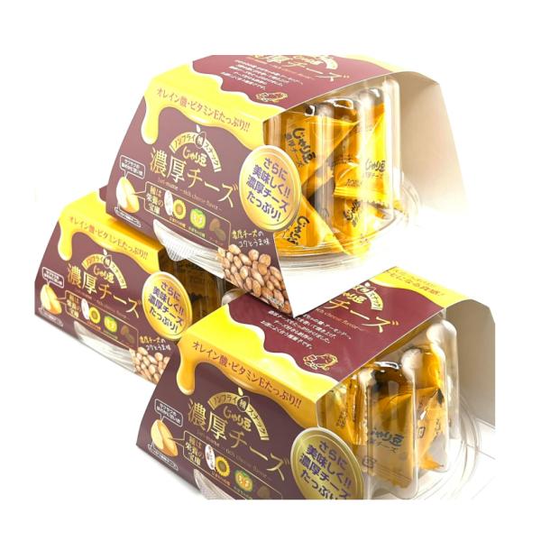 サクサクッとクセになる食感がたまらない！ビタミンE＆オレイン酸たっぷり！3種の種に衣を巻いて焼き上げ、濃厚チーズをたっぷりかけました。チーズ好きも納得のお酒によく合う種菓子。3種の種にはビタミンEや不飽和脂肪酸の一つであるオレイン酸が含まれ...