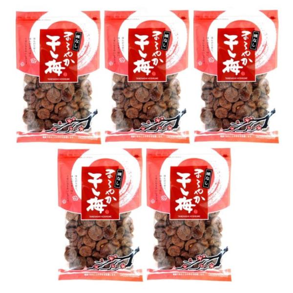 「ハッピーカンパニー　まろやか干し梅　バラ大210ｇ　5袋セット おかげさまで発売以来「まろやか干し梅」20,000,000袋突破しました。ほんのり甘く、ほんのり酸っぱいクセになる美味しさです。甘くて酸っぱい味が癖になります。種を抜いてあり...